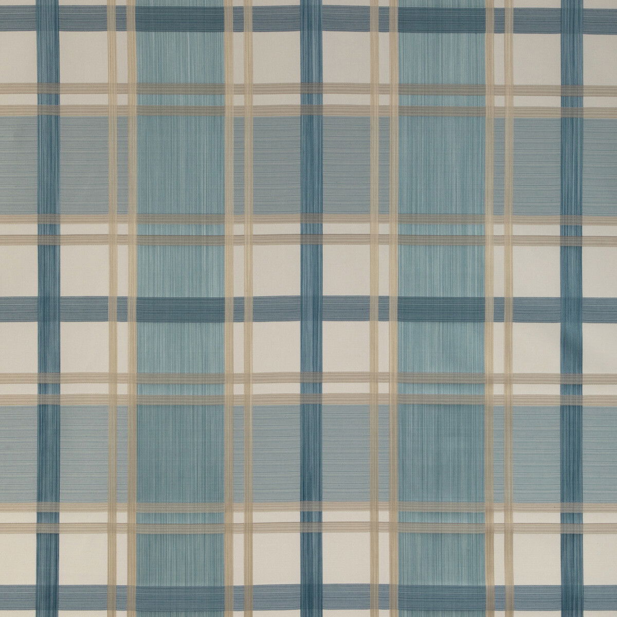 Lee Jofa Davies Plaid Sky/Sand Fabric | OnlineFabricStore