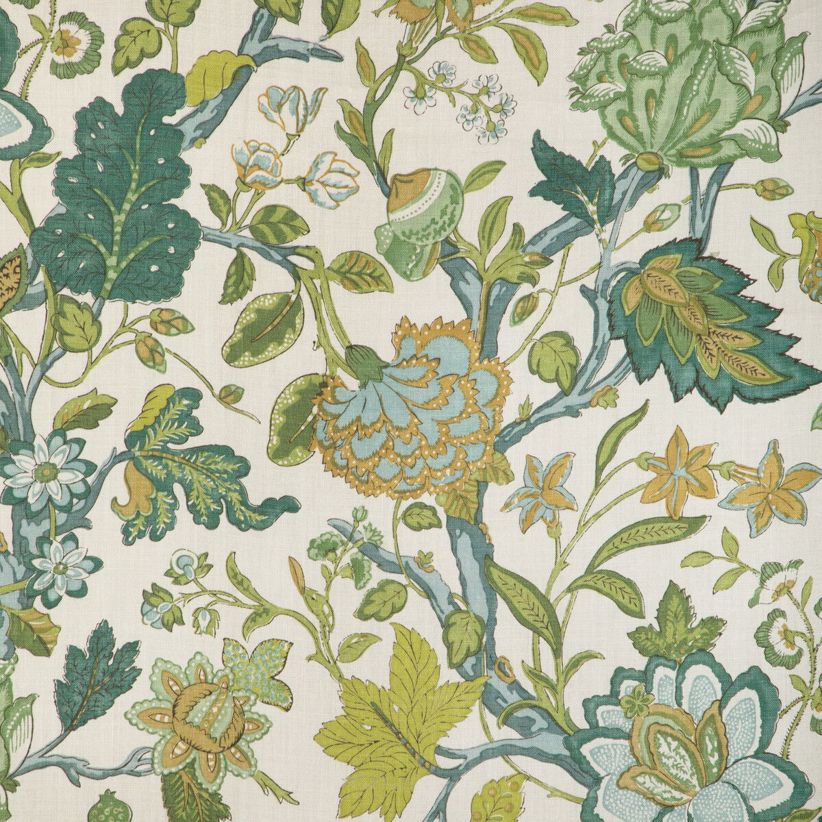 Lee Jofa Hazelwood Print Green Fabric | OnlineFabricStore