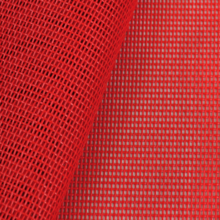 Phifertex Standard Solids Red Outdoor Vinyl Mesh Fabric | OnlineFabricStore