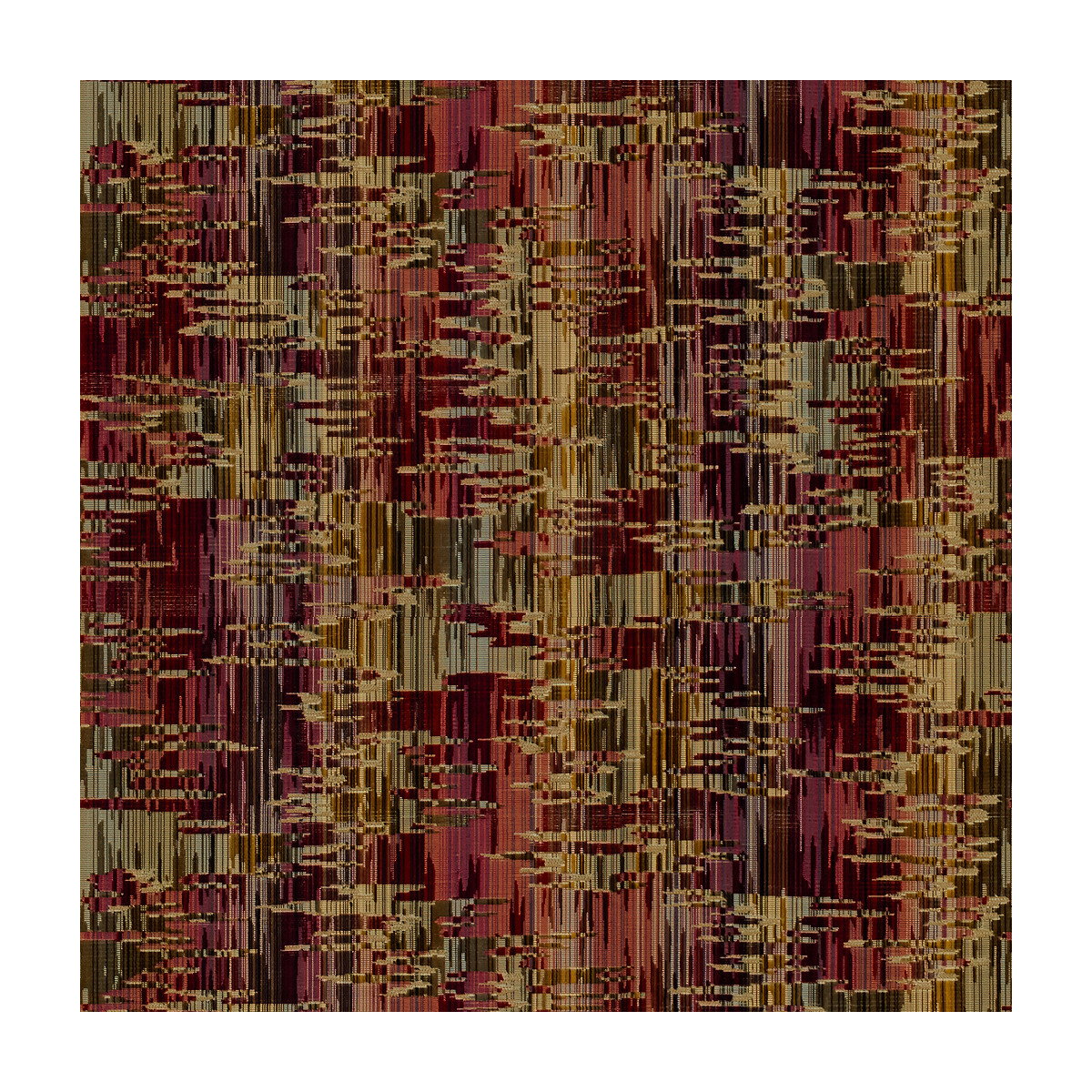 Brunschwig & Fils Amauri Velvet Sand/Berry Fabric | OnlineFabricStore