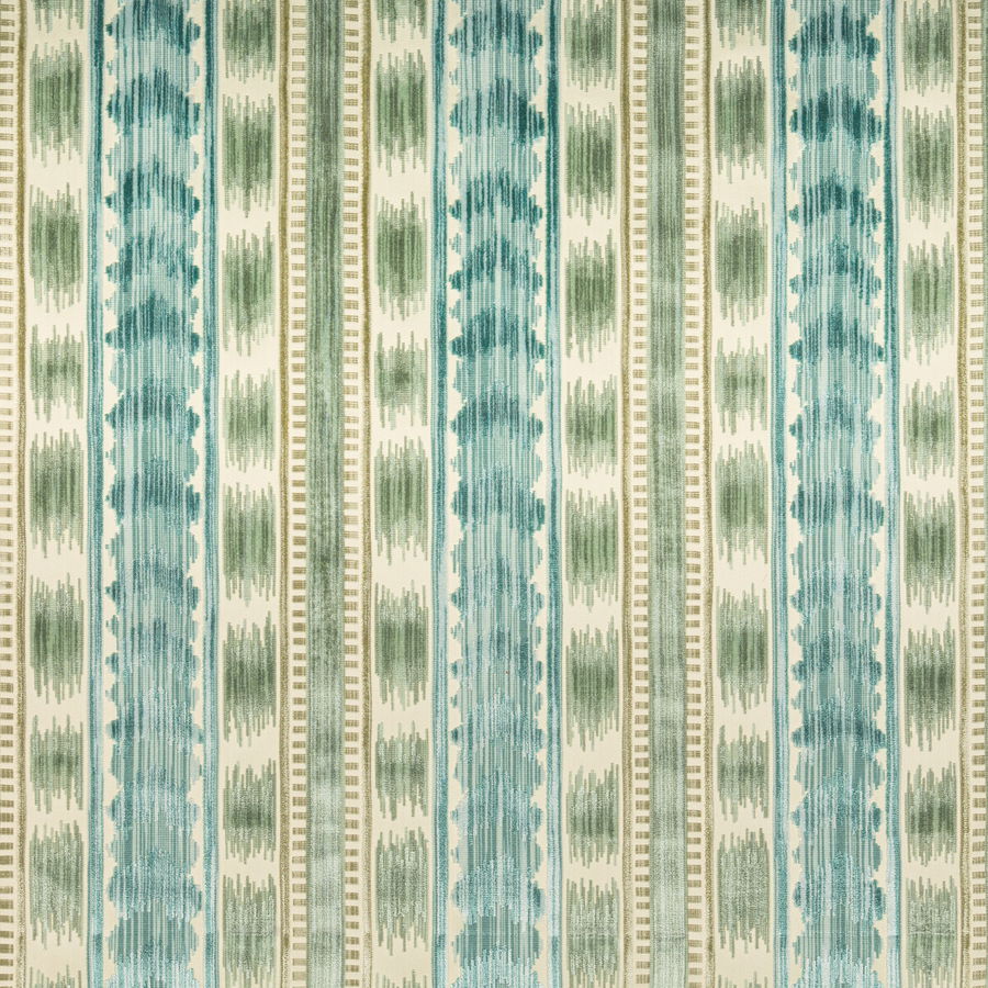 Brunschwig & Fils Bayeaux Velvet Aqua Fabric | OnlineFabricStore