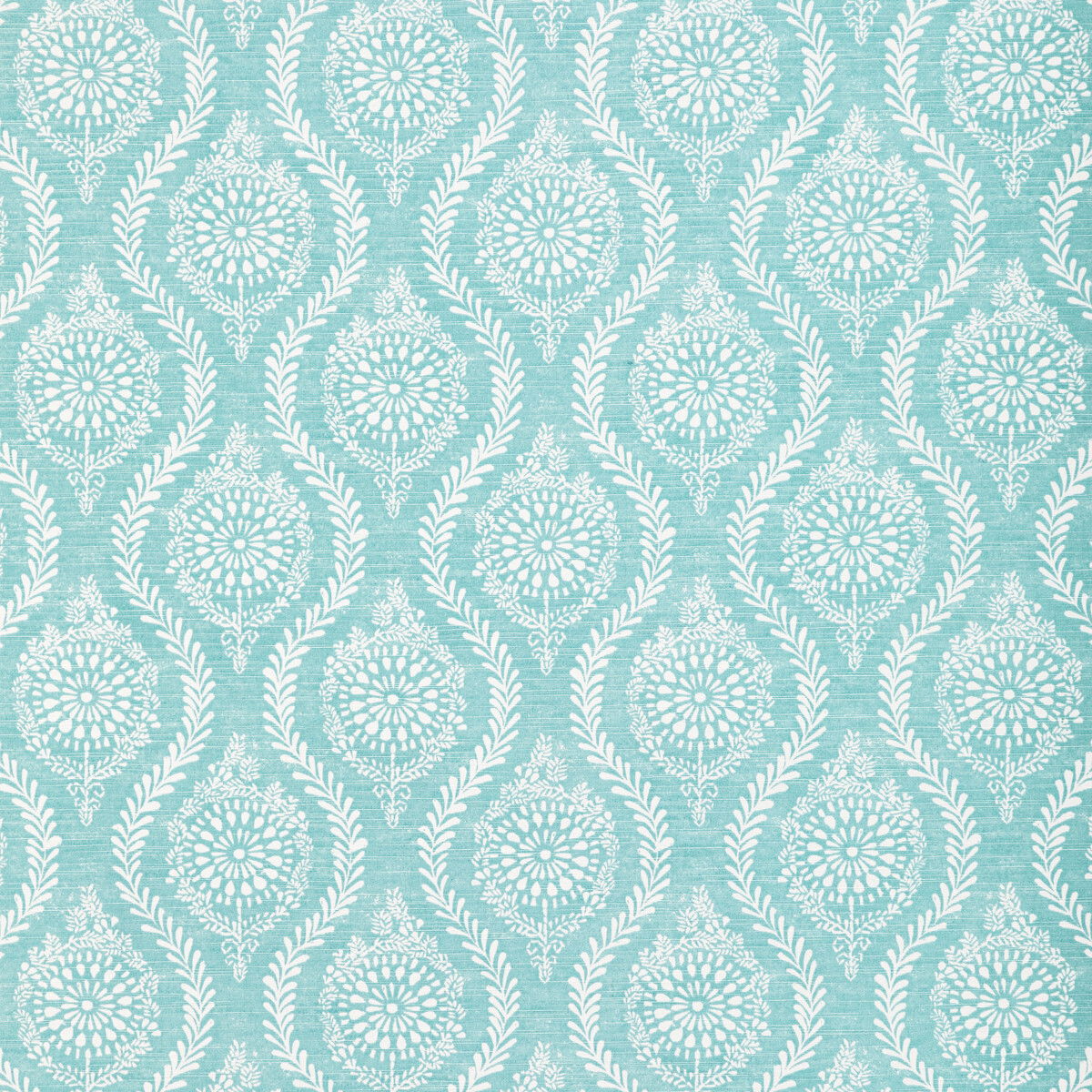 Brunschwig & Fils Marindol Print Aqua Fabric | OnlineFabricStore