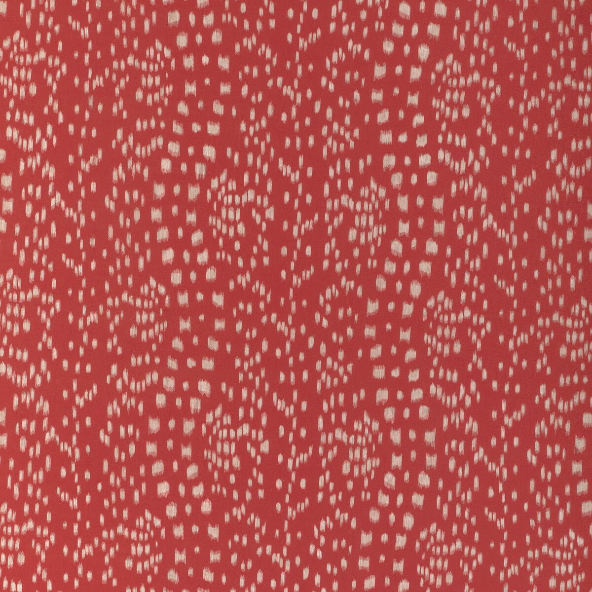 Brunschwig & Fils Les Touches Reverse Red Fabric | OnlineFabricStore