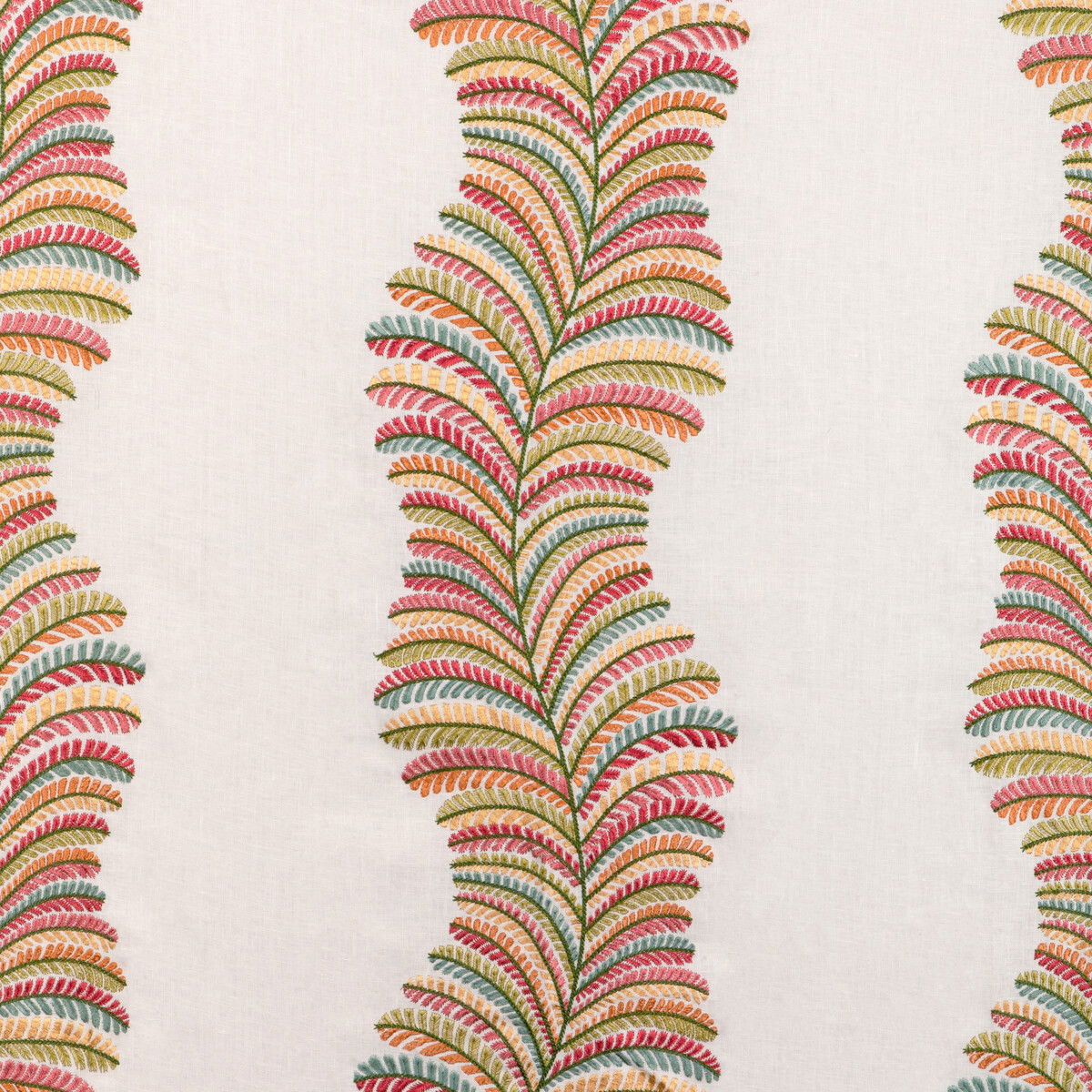 Brunschwig & Fils Rowan Embroidery Spring Fabric | OnlineFabricStore