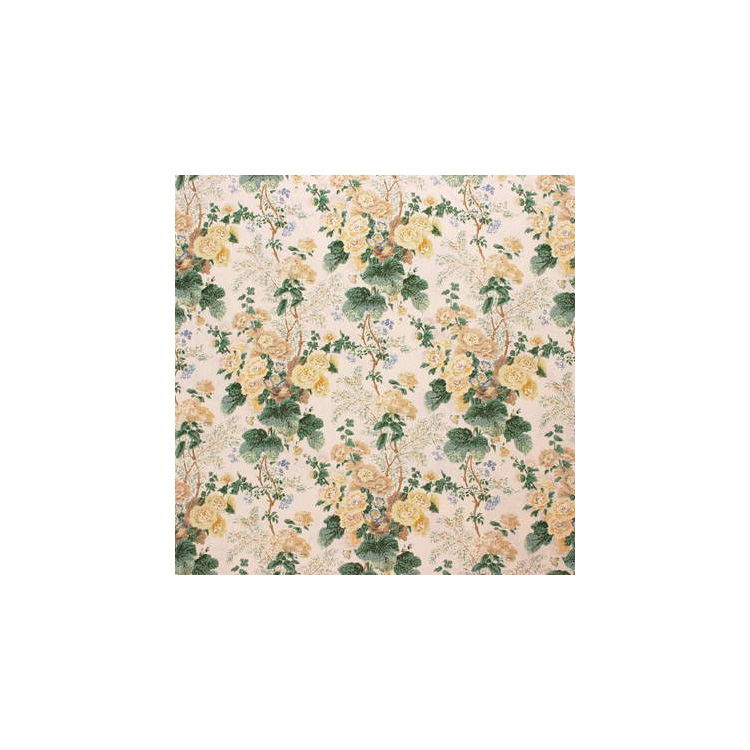 Lee Jofa Althea Linen Print Citron Fabric | OnlineFabricStore