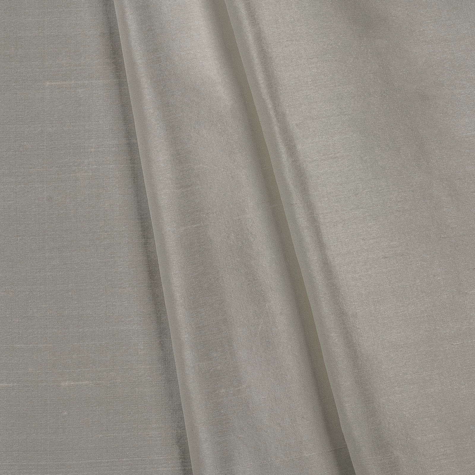 Premium Pewter Silk Shantung Fabric | OnlineFabricStore