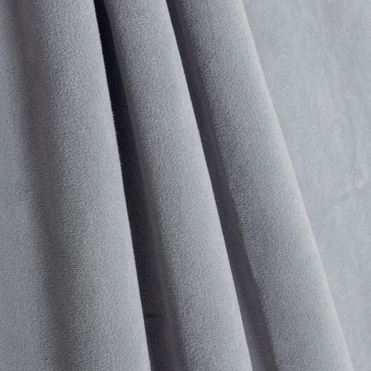 Morgan Fabrics Bella Velvet Cement Gray Fabric | OnlineFabricStore