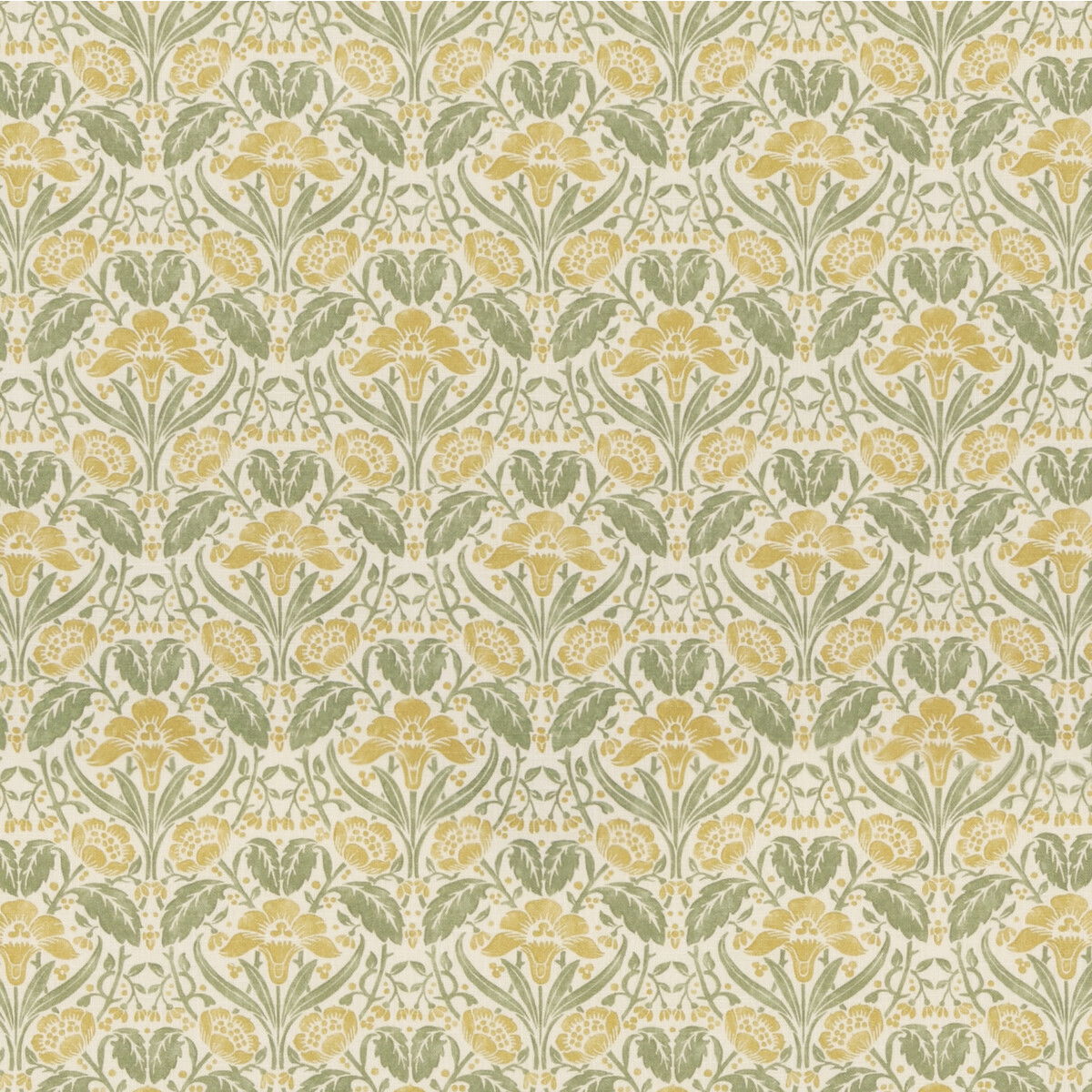 GP & J Baker Iris Meadow Yellow/Green Fabric | OnlineFabricStore