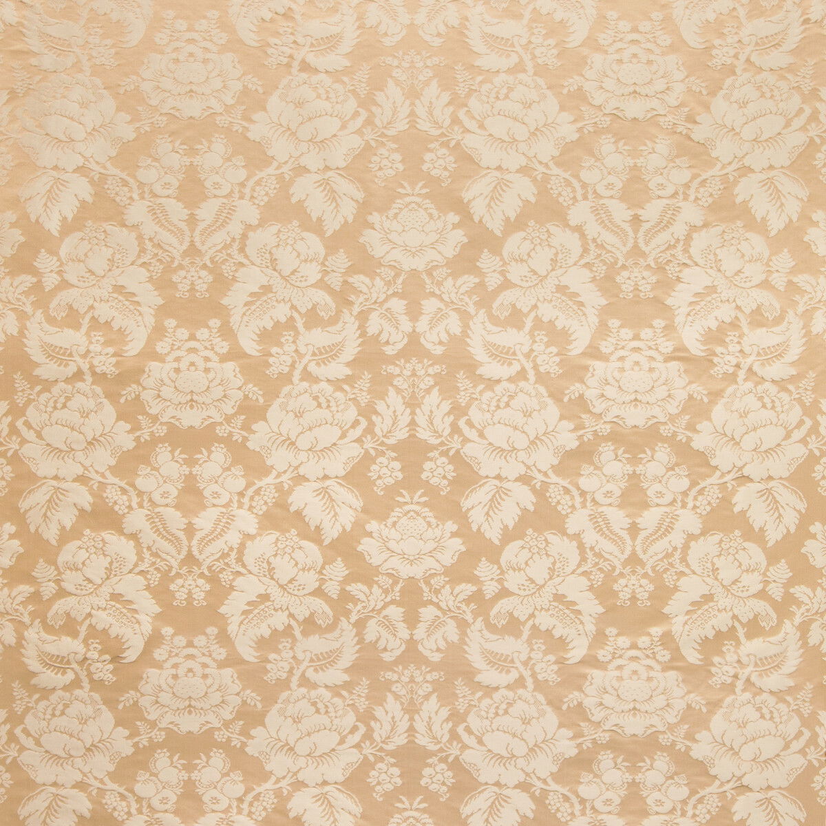 Brunschwig & Fils Moulins Damask Sand Fabric | OnlineFabricStore