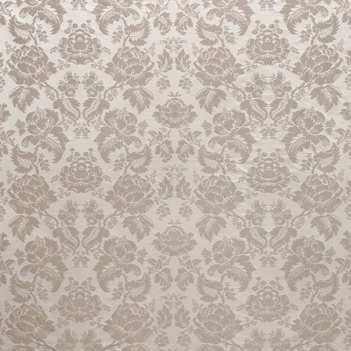 Brunschwig & Fils Moulins Damask Grey Fabric | OnlineFabricStore