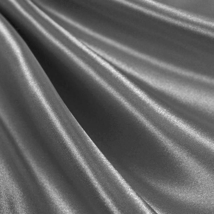 Gray Premium Bridal Satin Fabric | OnlineFabricStore