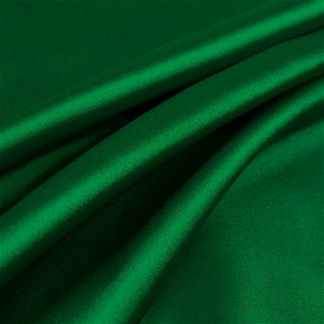 Hunter Green Charmeuse Fabric | OnlineFabricStore