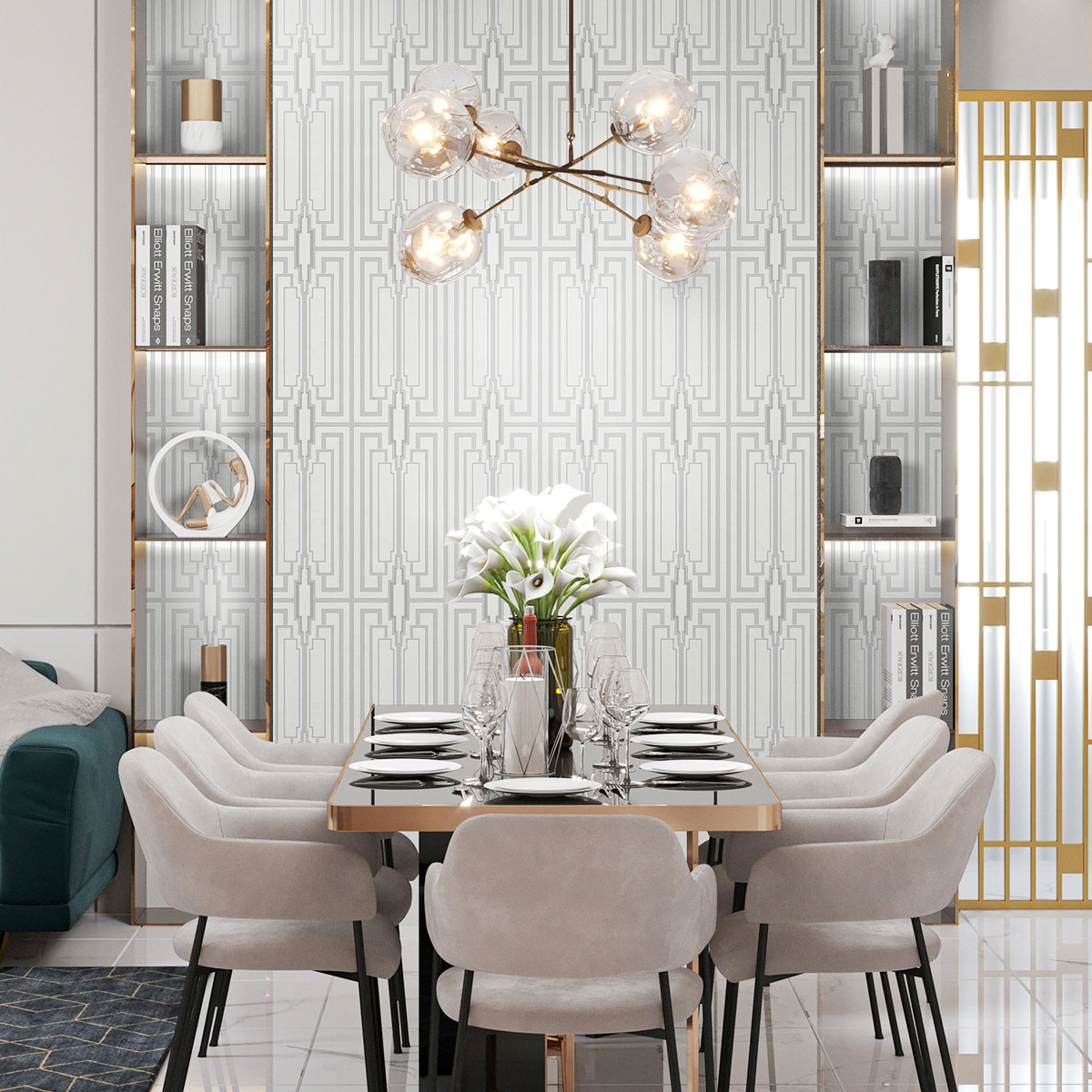 Collins & Company Manhattan Arian Wallpaper | OnlineFabricStore
