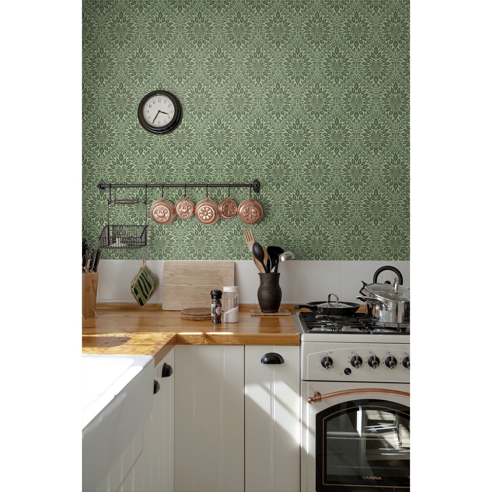 Seabrook Designs Luna Ogee Fern Wallpaper | OnlineFabricStore