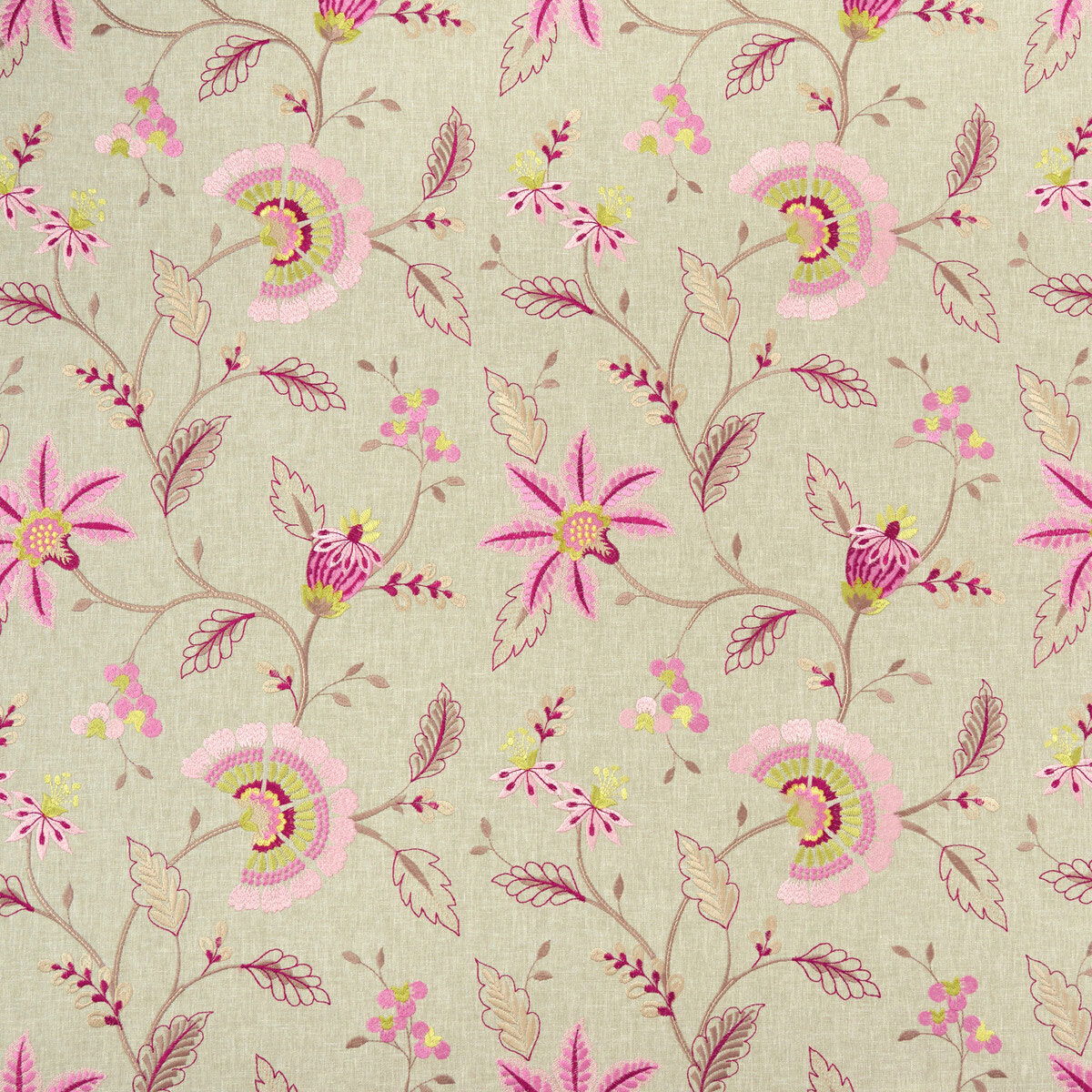 Clarke & Clarke Delamere Raspberry Fabric | OnlineFabricStore