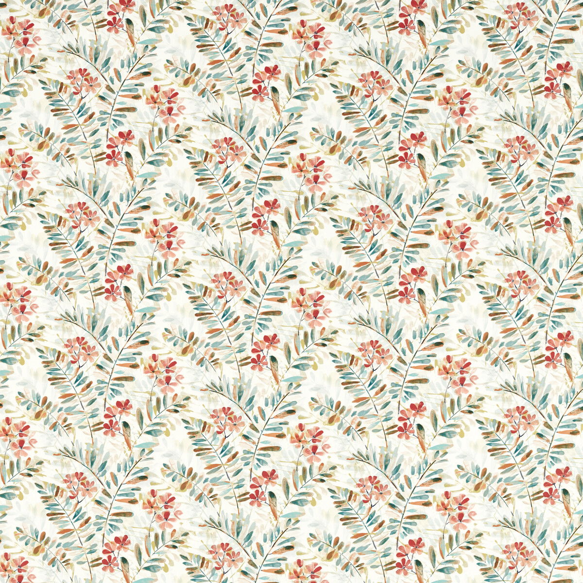 Clarke & Clarke New Grove Mineral/Spice Fabric | OnlineFabricStore