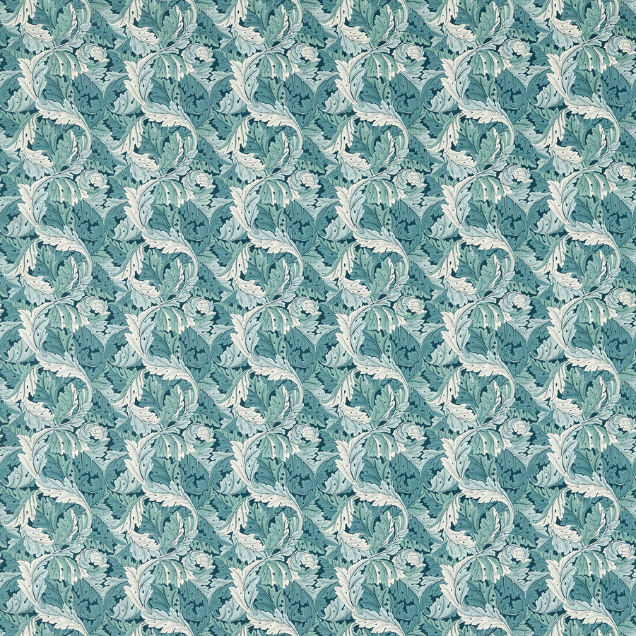 Clarke & Clarke Acanthus Teal Fabric | OnlineFabricStore