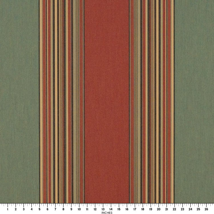 Sunbrella Awning / Marine 46" Henna/Fern Vintage Fabric | OnlineFabricStore