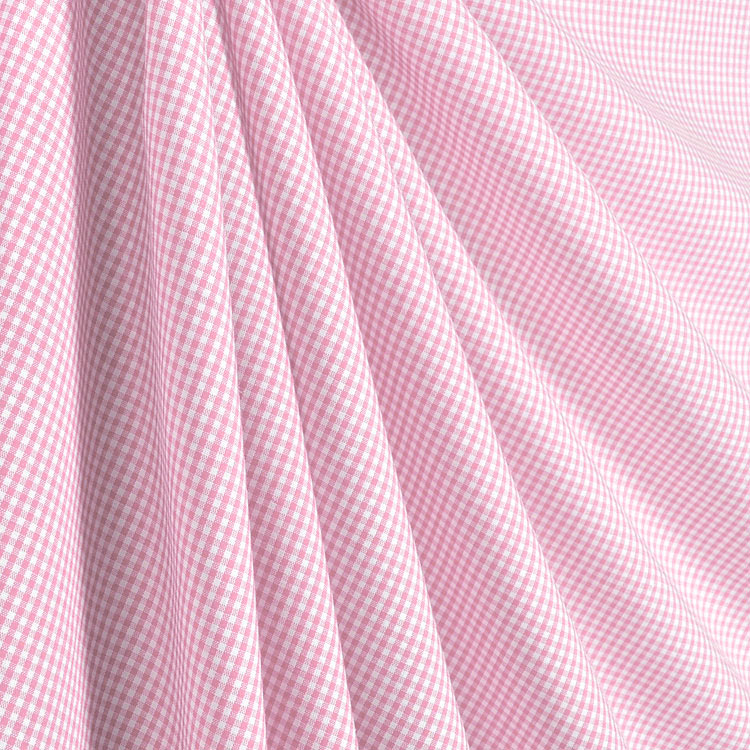 1/16" Pink Gingham Fabric | OnlineFabricStore