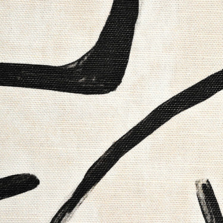 Lee Jofa Modern Graffito Linen/Onyx Fabric | OnlineFabricStore