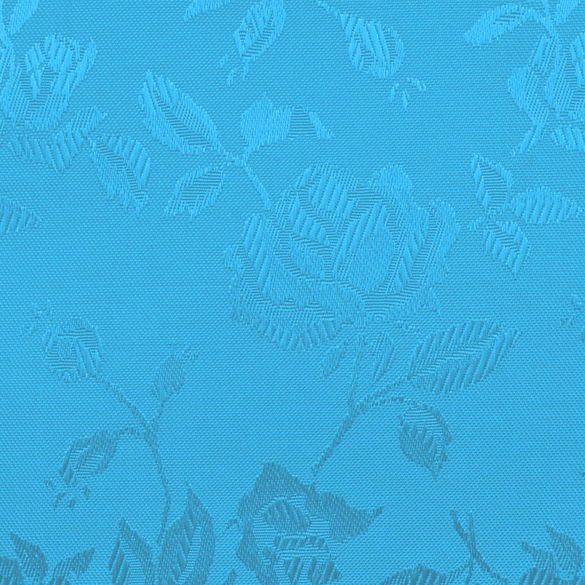 Turquoise Jacquard Satin Fabric | OnlineFabricStore