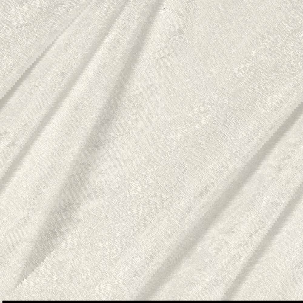 Le Krisel 118" Jacquard Pure White Fabric | OnlineFabricStore