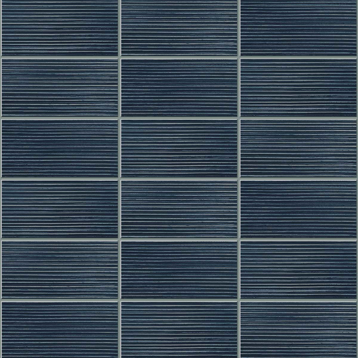 Lillian August Peel & Stick Rib Tile Denim Blue Wallpaper ...