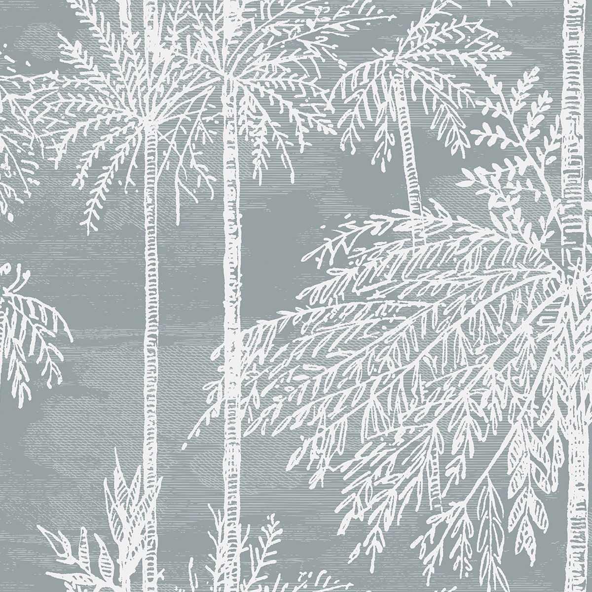 Lillian August Palm Grove Bluestone Wallpaper | OnlineFabricStore