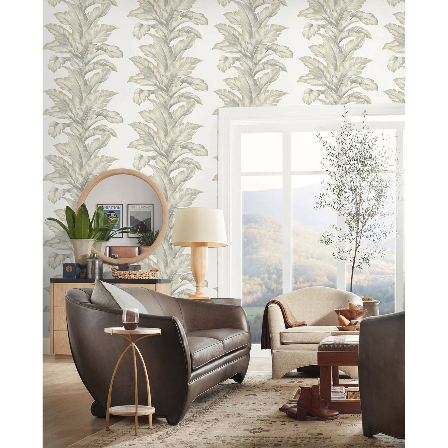 Lillian August Banana Springs Fieldstone Wallpaper | OnlineFabricStore