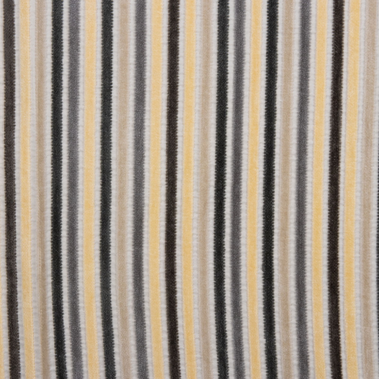 RK Classics Ella Stripe Gray/ Yellow Fabric | OnlineFabricStore