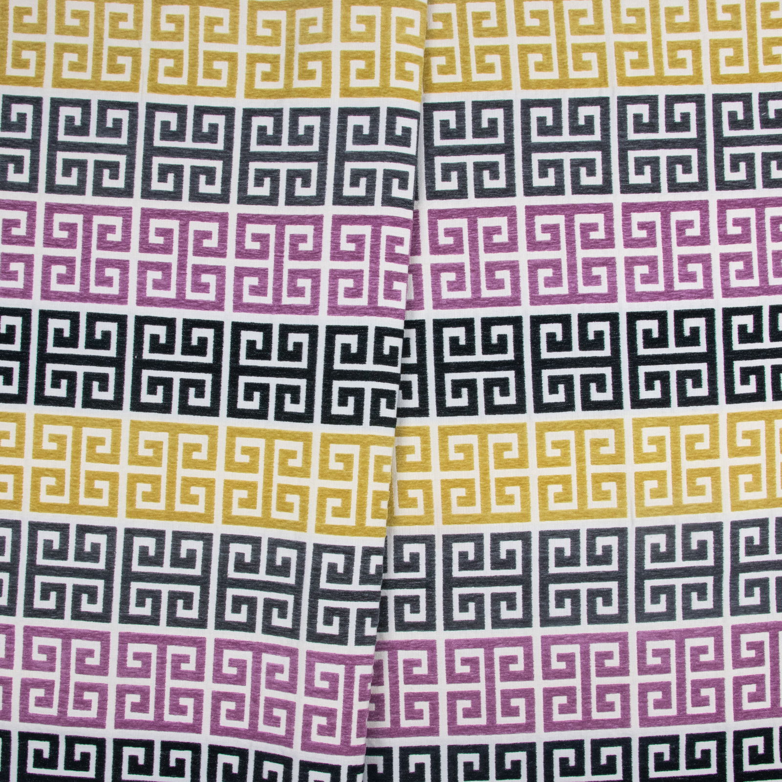 RK Classics Genevieve Greek Key Lilas Fabric | OnlineFabricStore