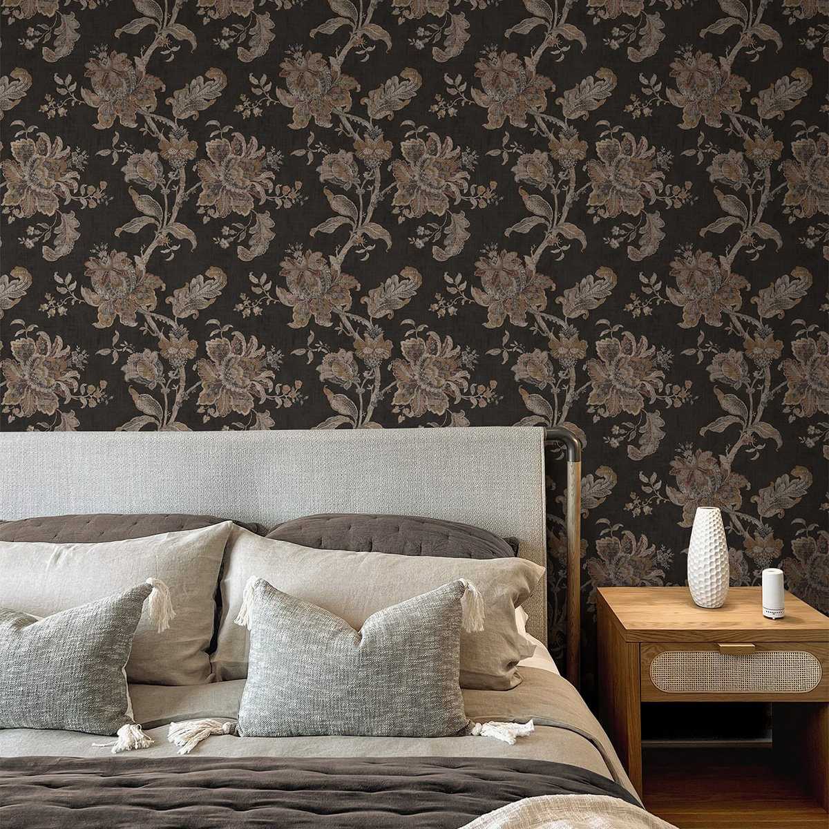 NextWall Peel & Stick Anelda Jacobean Ironwork & Russett Wallpaper ...
