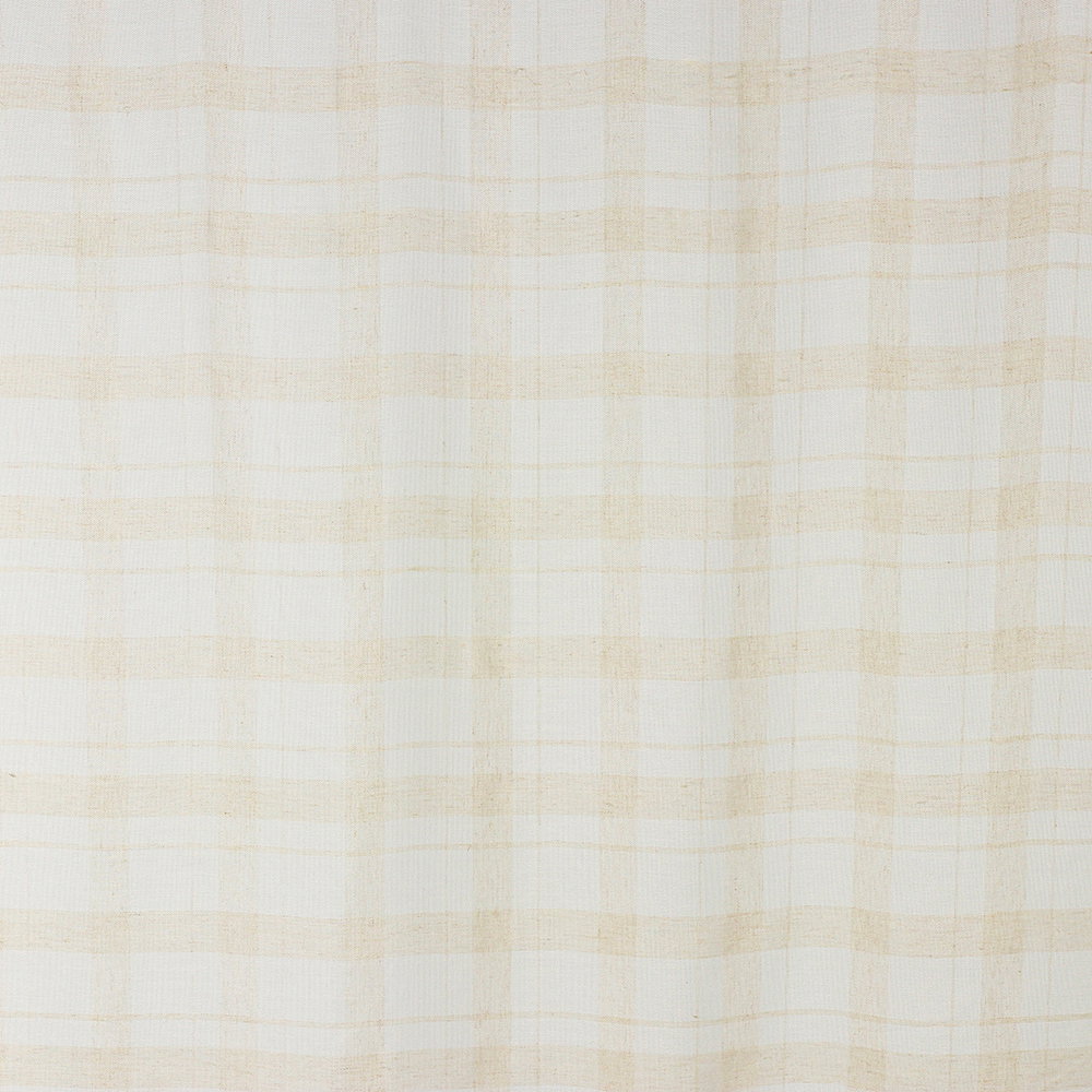 RK Classics 118" Tattersall Check Tan/White Fabric | OnlineFabricStore