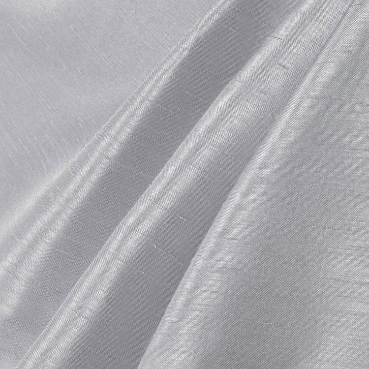 Silver Shantung Satin Fabric | OnlineFabricStore