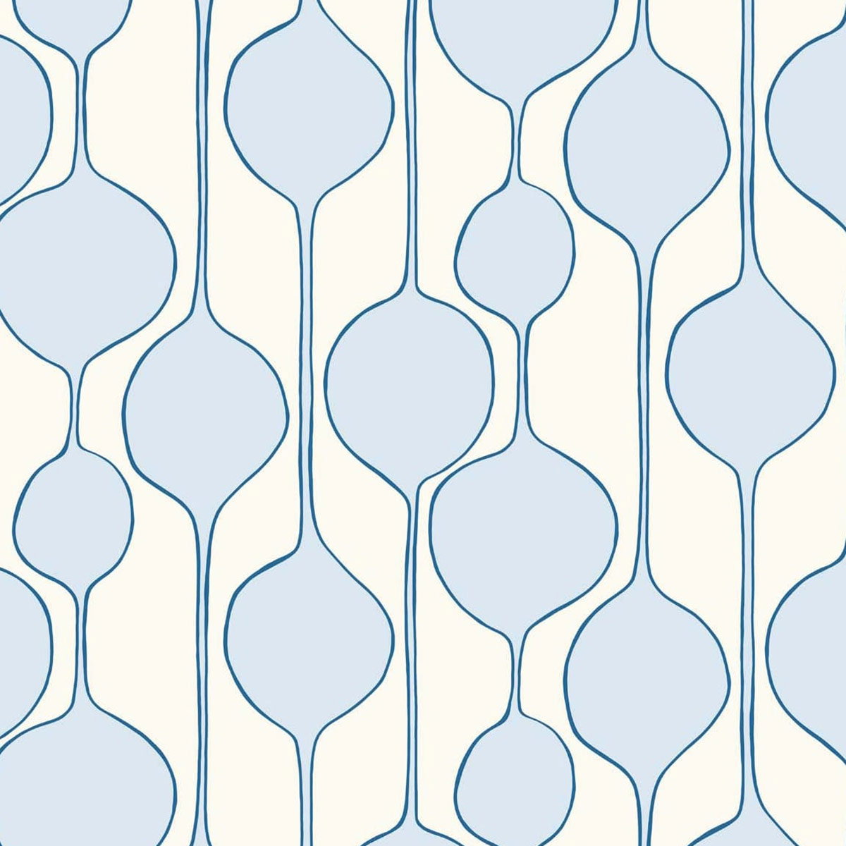 Seabrook Designs Minimalist Geometric Baby Blue Wallpaper ...