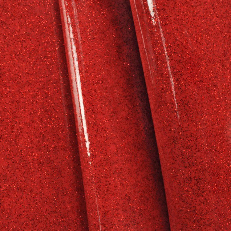 Ruby Red Sparkle Vinyl | OnlineFabricStore