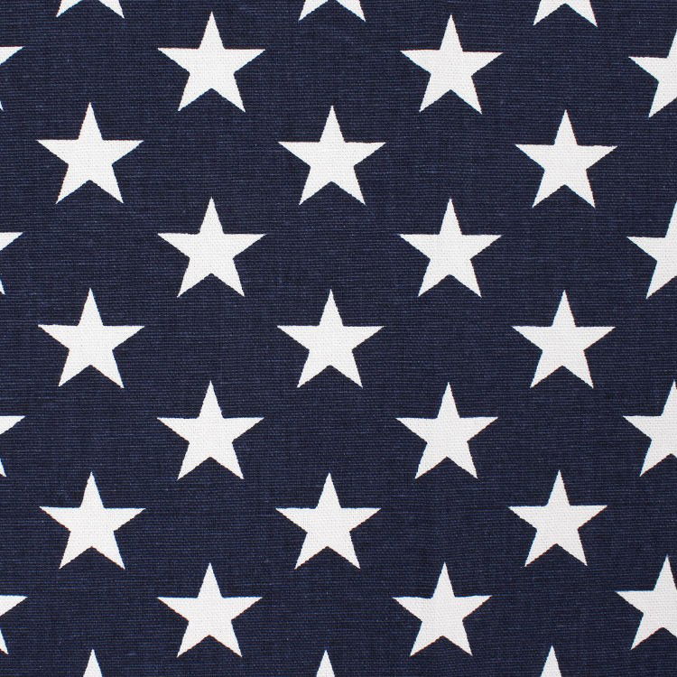 Premier Prints Stars Blue Canvas Fabric | OnlineFabricStore