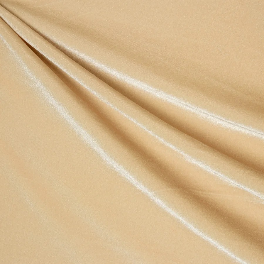 Champagne Stretch Velvet Fabric | OnlineFabricStore
