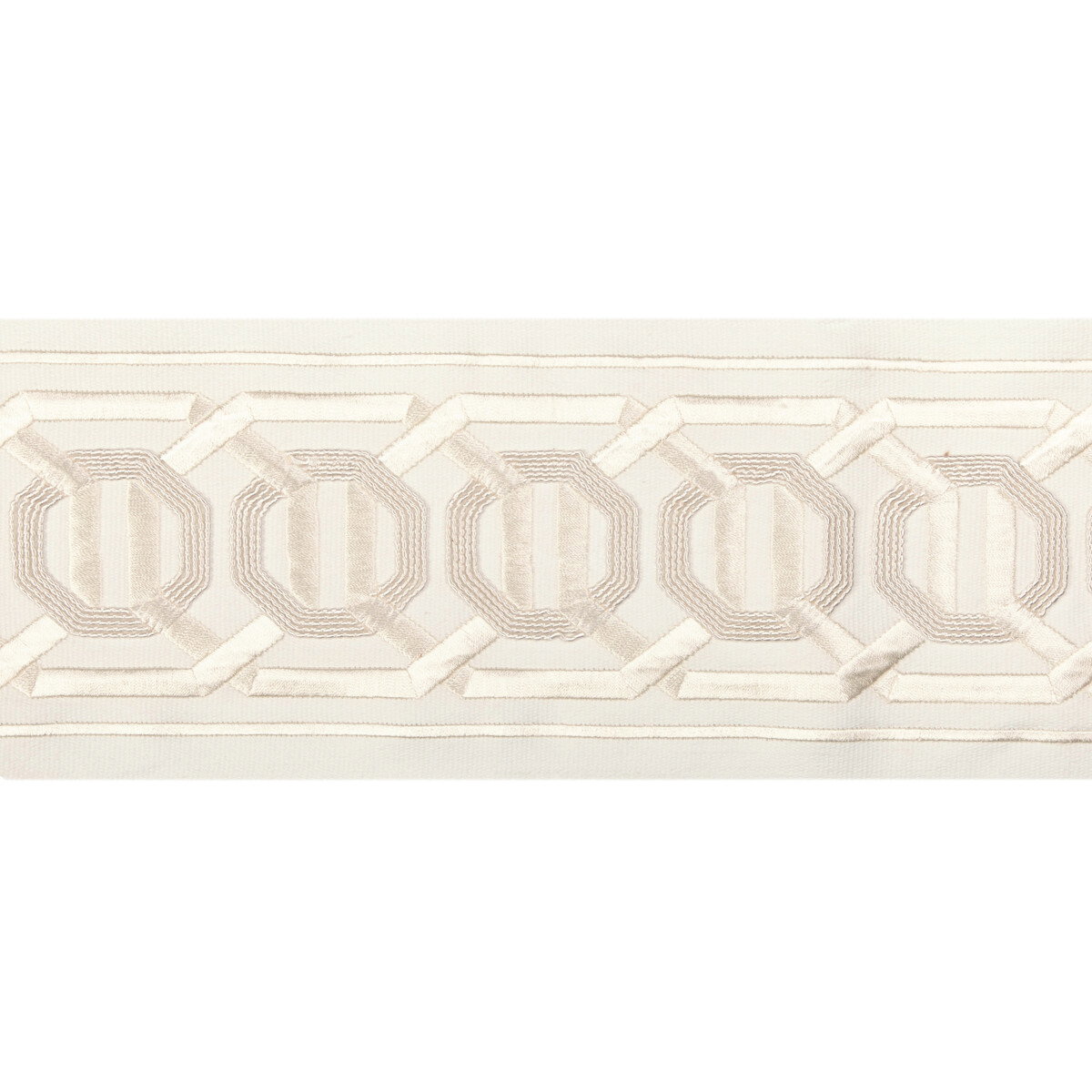Kravet Octagon Wide Tape Ivory Tapes Trim | OnlineFabricStore
