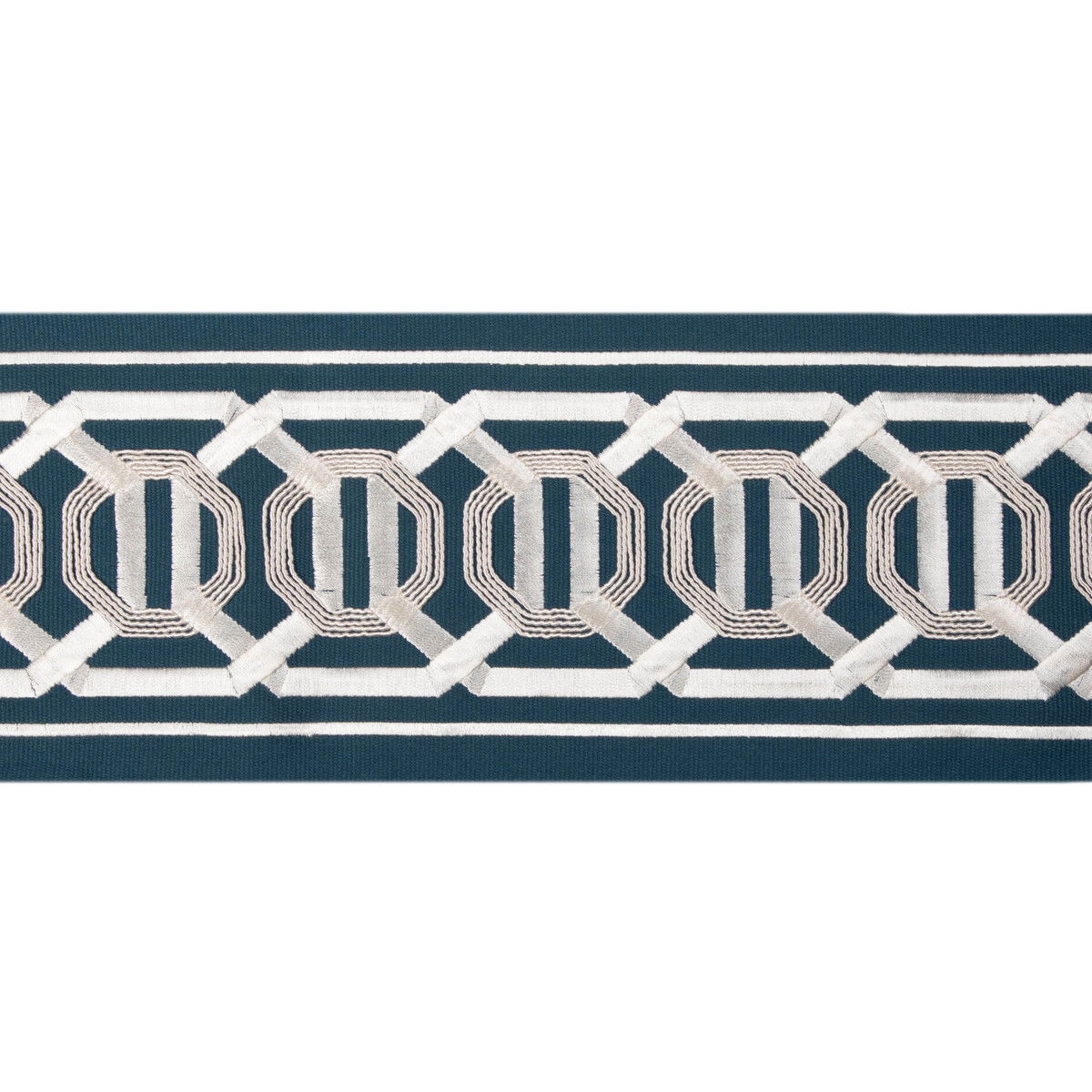 Kravet Octagon Wide Tape Indigo Tapes Trim | OnlineFabricStore