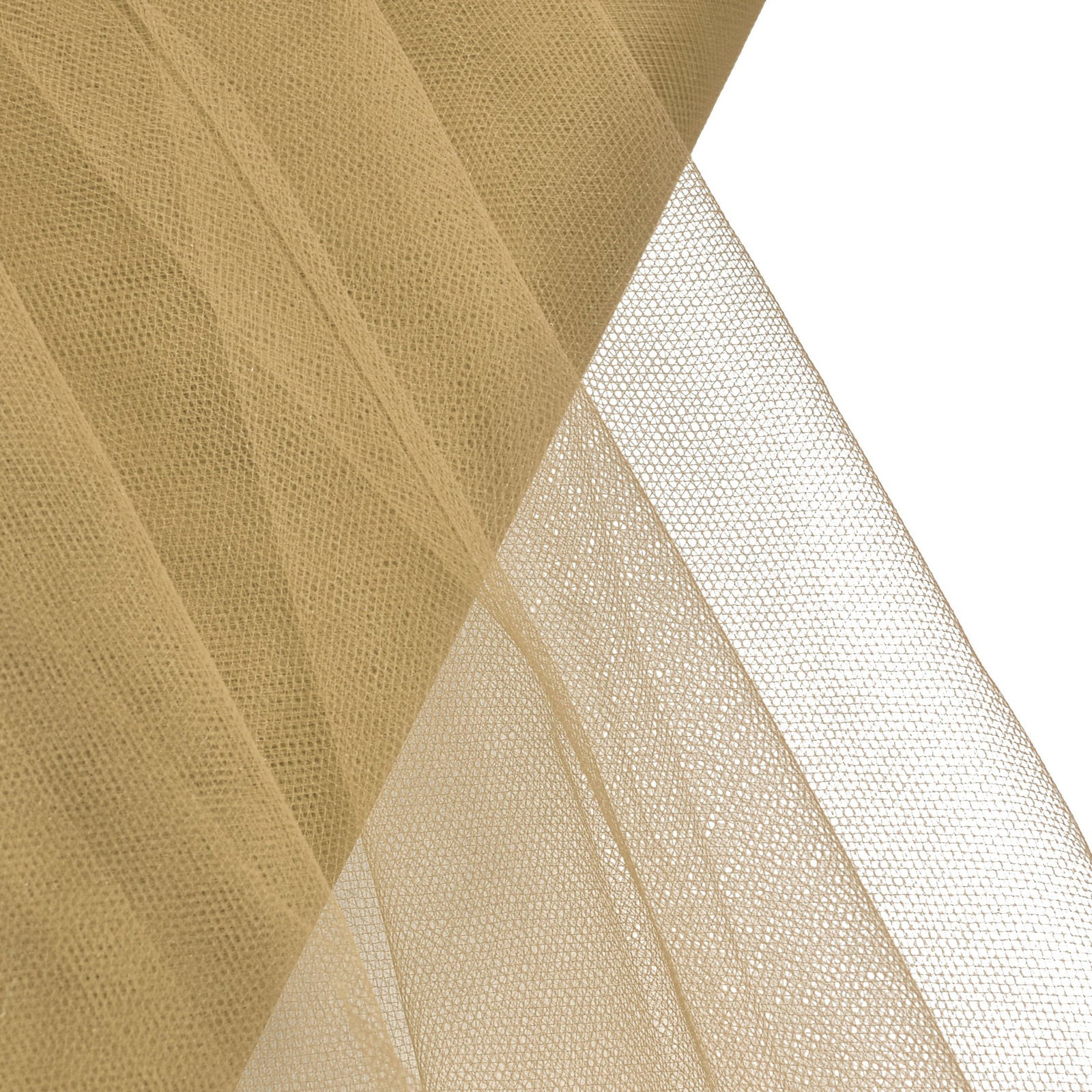 108 Inch Light Gold Premium Tulle Fabric | OnlineFabricStore