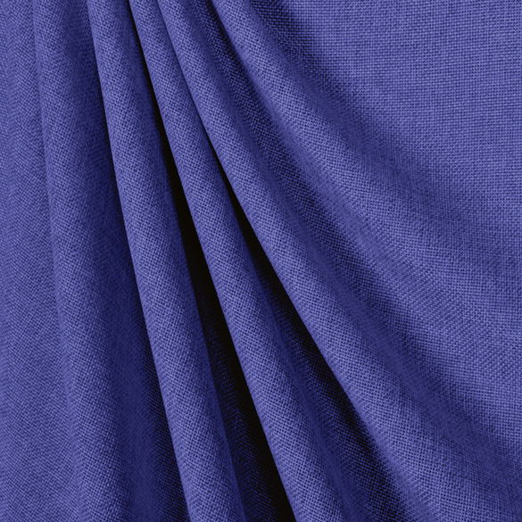 Cornflower Blue Polyester Linen Fabric | OnlineFabricStore
