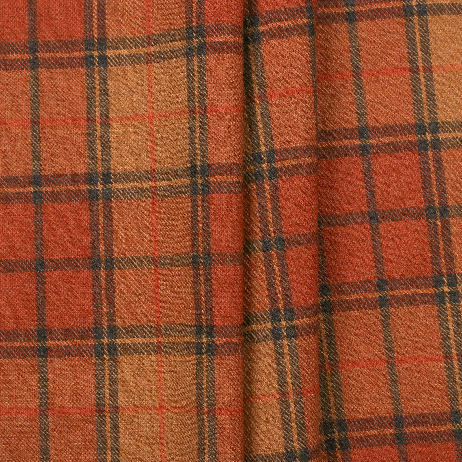 RK Classics Moseley Wool Plaid Copper Fabric | OnlineFabricStore